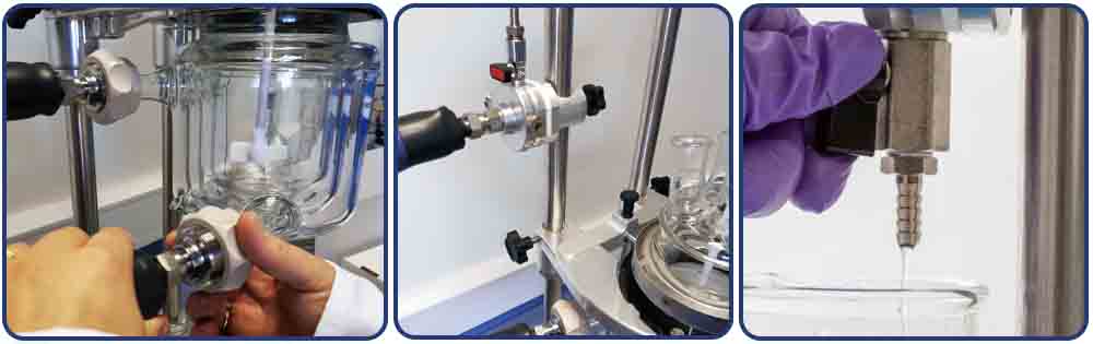 Glass reactor accessories minimise downtime for vessel changeover