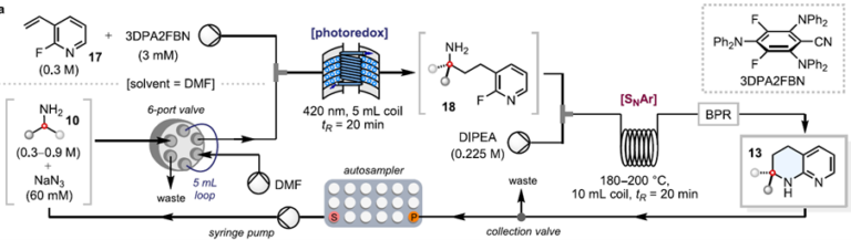 Modular, automated flow synthesis of spirocyclic tetrahydronaphthyridines from primary ...
