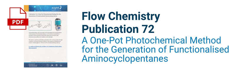 Asynt - Flow Publication 72 - A One-Pot Photochemical Method for the ...